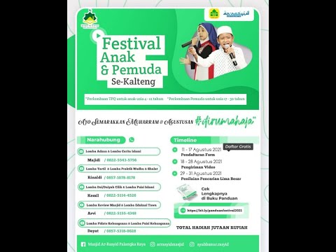 Kyosa Elvia Putri Deska - Lomba Dai/Daiyah Cilik - Masjid Ar-Rasyid Palangka Raya