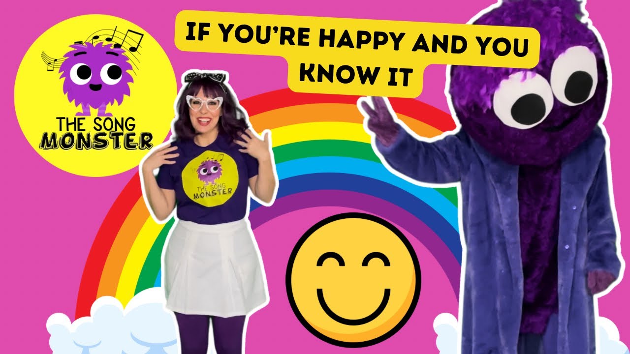 If You're Happy and You Know It - Energetic Movement Song for Toddlers ...