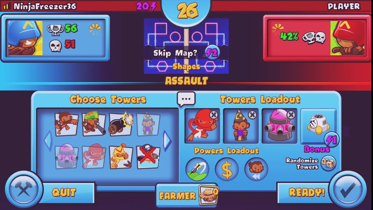 Bloom TD battles (most intense assault game ever!!!) - YouTube