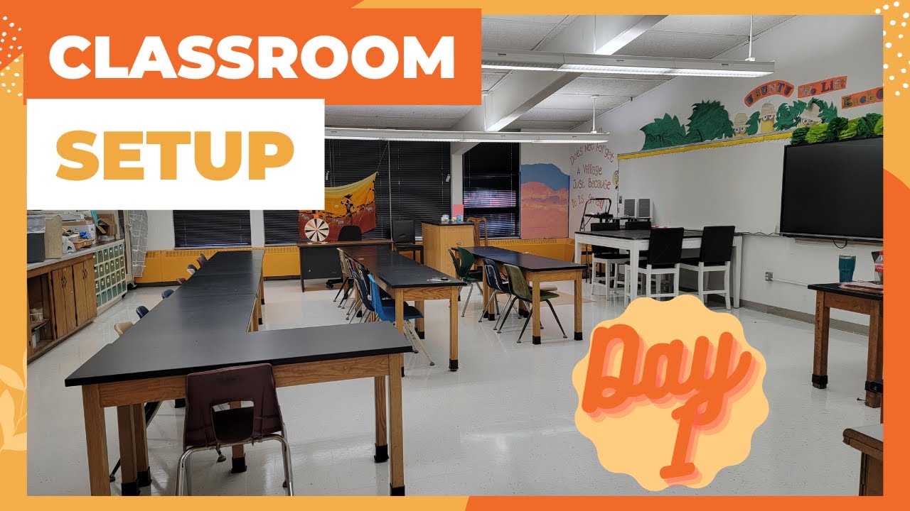 Middle School Classroom Setup Day 1 - YouTube