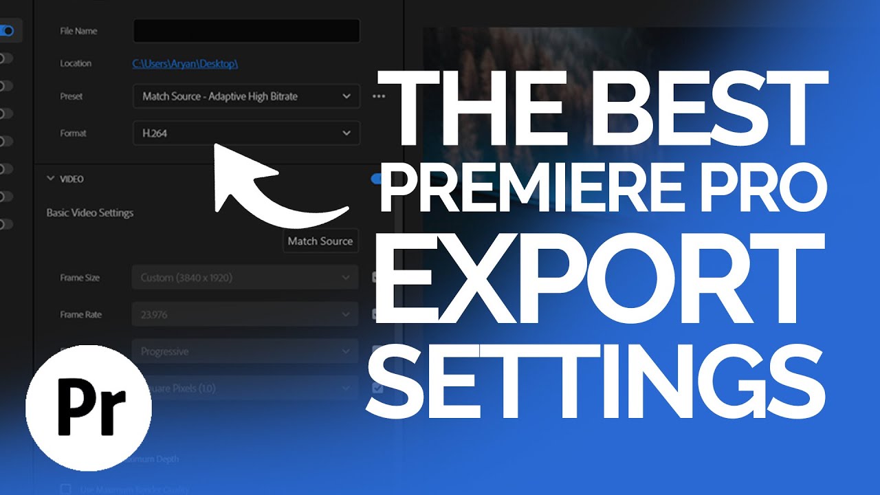 BEST Export Settings for PREMIERE PRO!! - YouTube