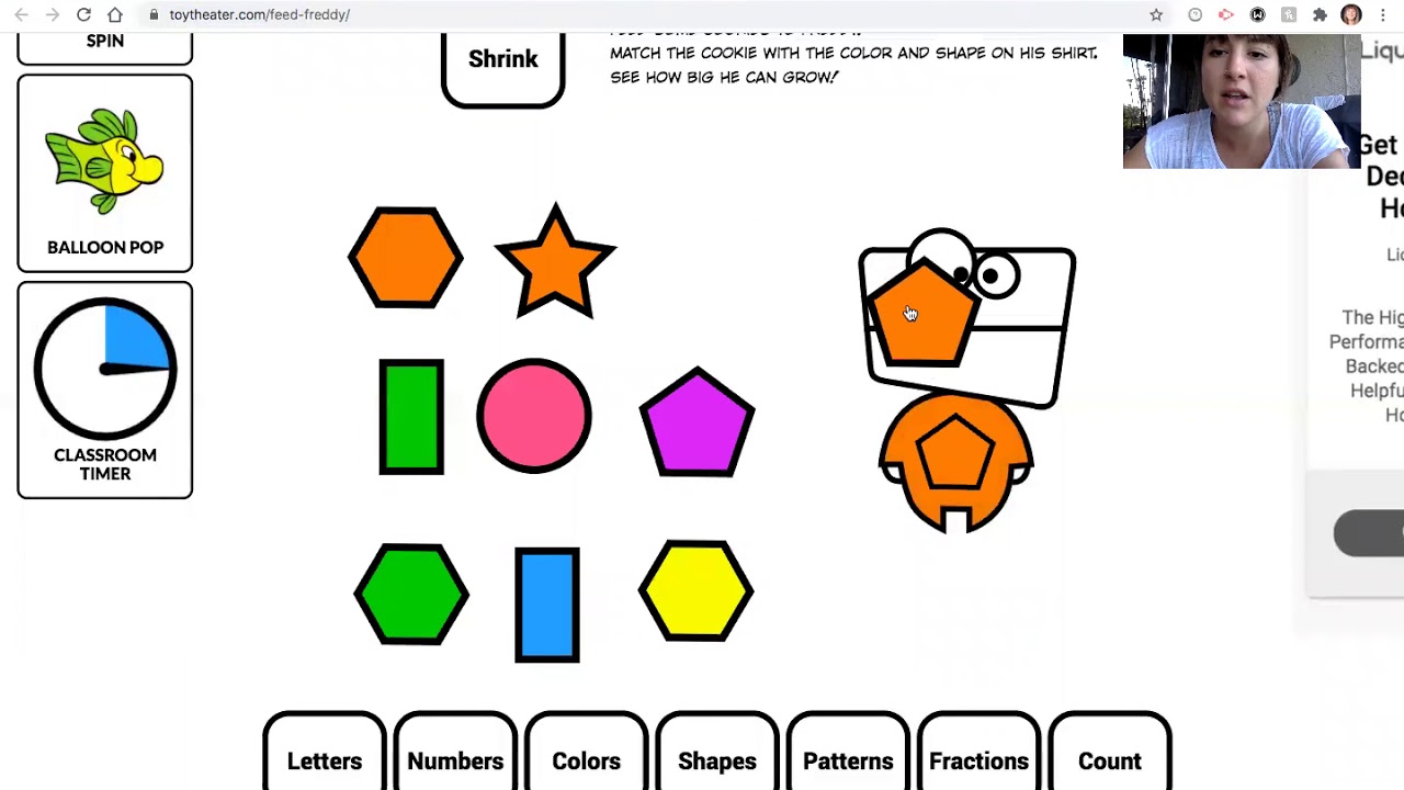 Feeding Freddy Math Game - YouTube