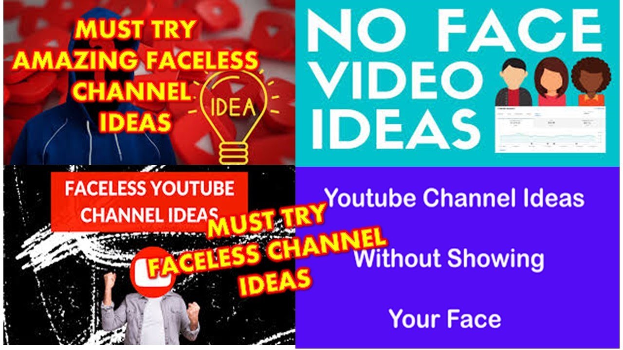 Amazing YouTube Channel Ideas Without Showing Face For Beginners In ...