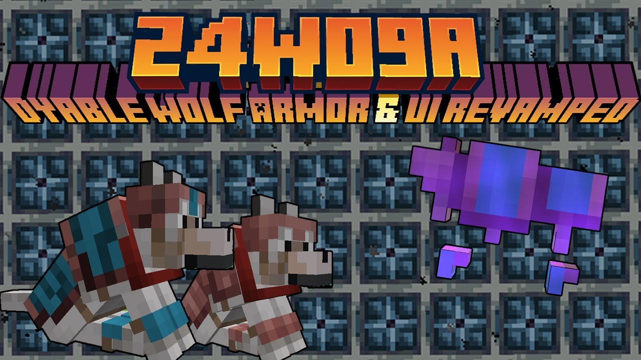 Minecraft 1.21: Dyeable Wolf & Bogged Update!!! - Snapshot 24w09a - YouTube