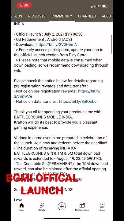 Battlegrounds mobile India official launch | Bgmi in Ios launch now |Download now in Store | # ...