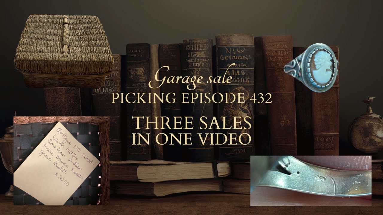 Garage sale picking episode 432 three sales in one video - YouTube
