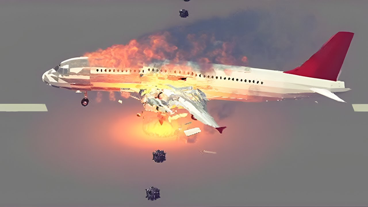 Airplane Explosion & Shootdowns #1 | Besiege - YouTube