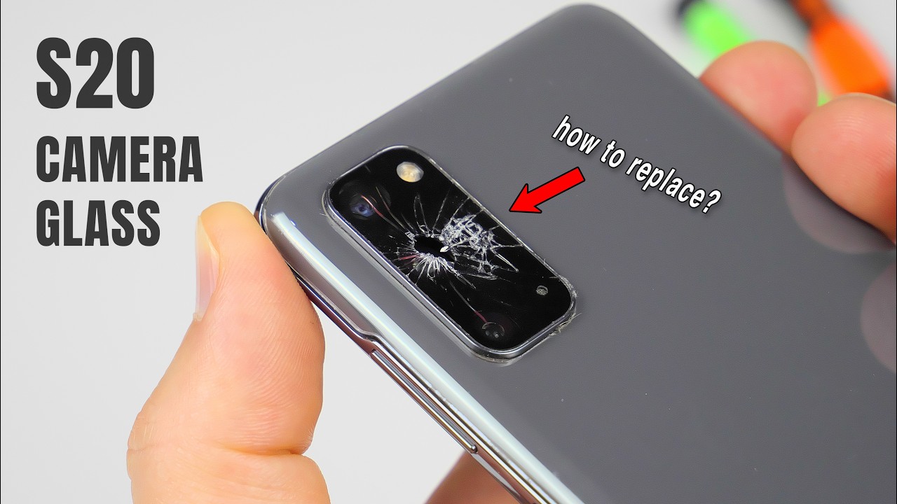 SAMSUNG S20 Camera Glass Replacement. How to Replace Samsung S20 GLASS ...