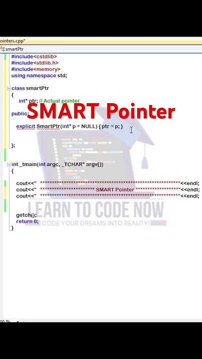 C++ Smart Pointer | What is Smart Pointer in C++ | #shorst #ytshorts #learning #programming # ...