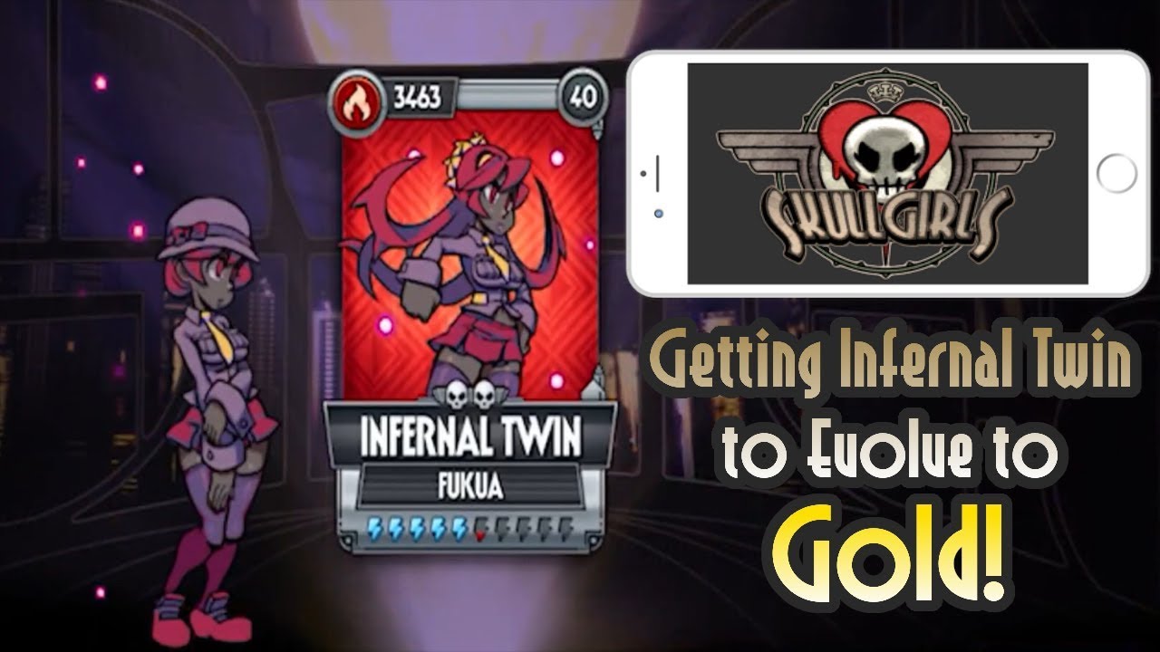 Skullgirls Mobile: Converting Infernal Twin to Gold! - YouTube
