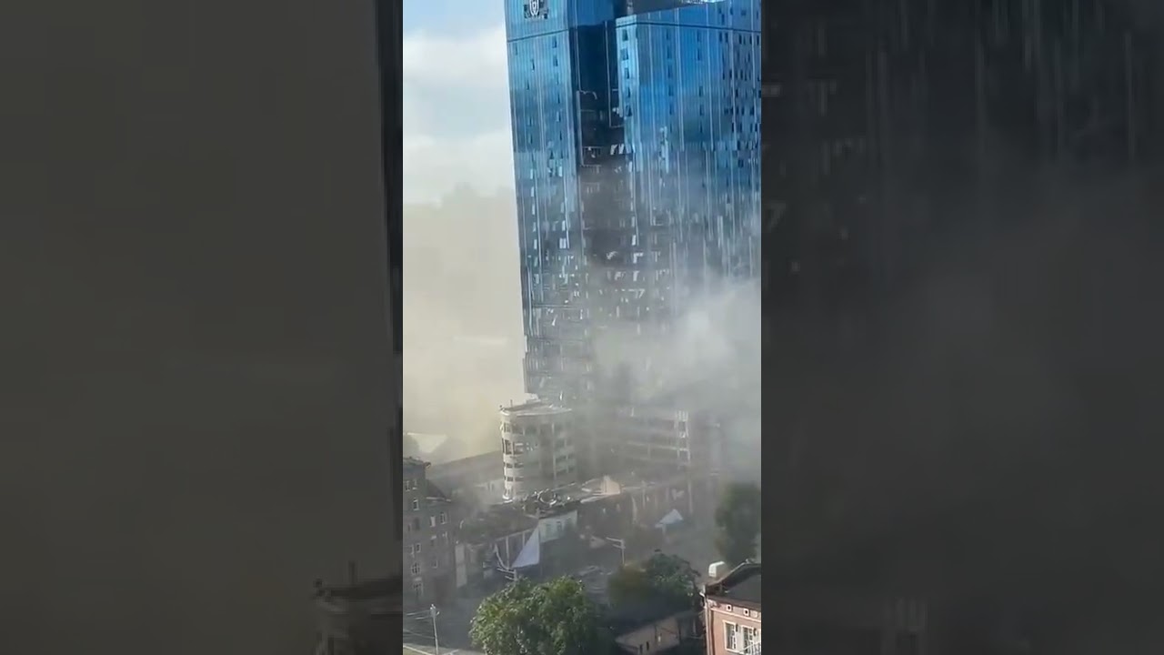 Consequences of the strike near the 101 Tower business center in Kyiv ...