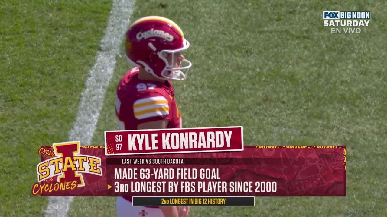 🤩🔥 FIELD GOAL DE KYLE KONRARDY. | Iowa Hawkeyes 0–3 Iowa State Cyclones ...
