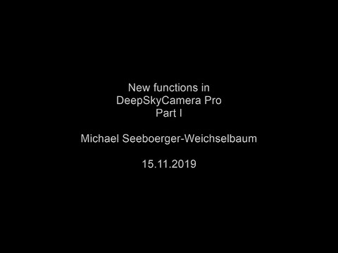 Progress on DeepSkyCamera Pro version Part 1 / New functions in Pro version - YouTube