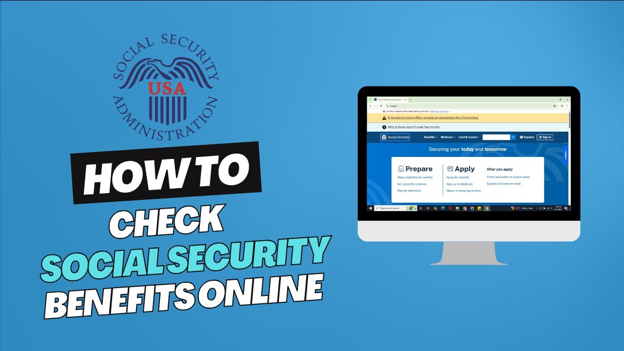 HOW TO CHECK SOCIAL SECURITY BENEFITS ONLINE (FULL GUIDE 2026) - YouTube