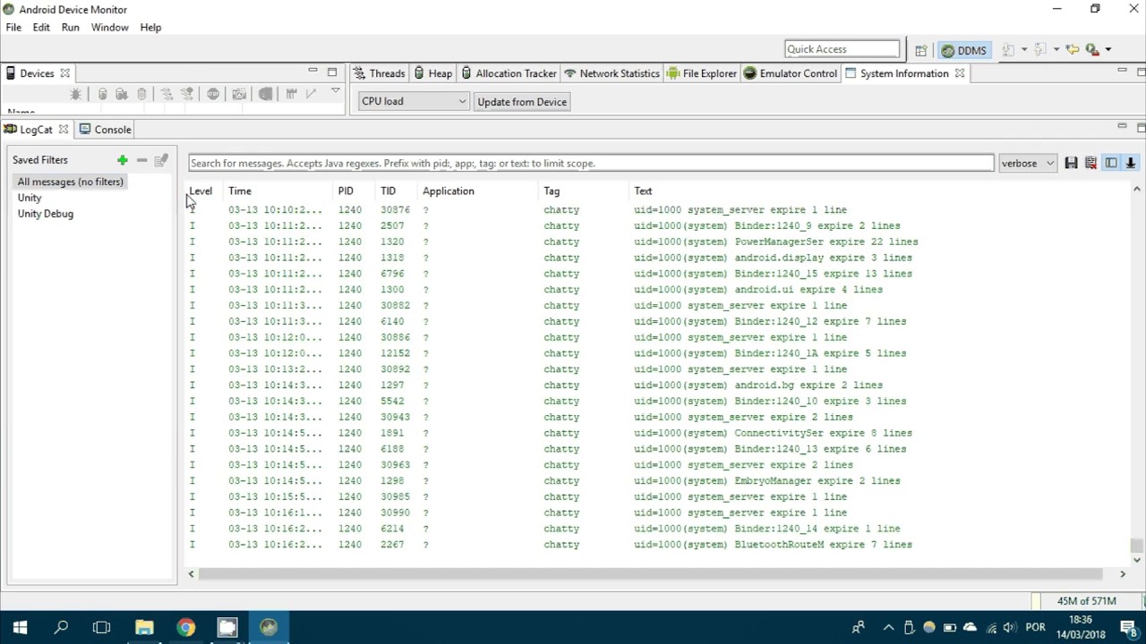 Accessing Android Logs Unity Apps Portuguese And English Subtitles Youtube