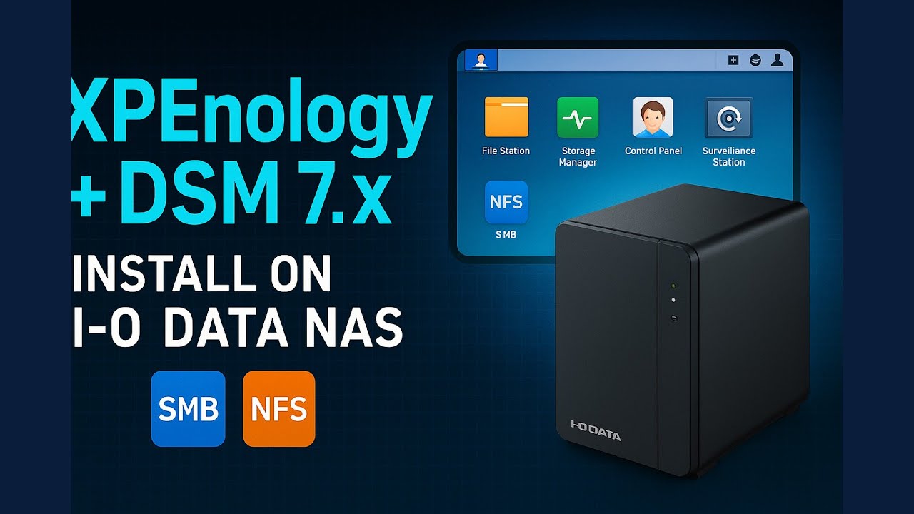 XPEnology Guide: Install Synology DSM 7.x on a Custom I-O DATA NAS ...