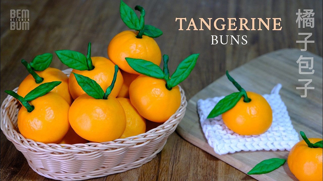 Peelable Tangerine Steamed Buns 橘子包子Chinese New Year Bao! - YouTube