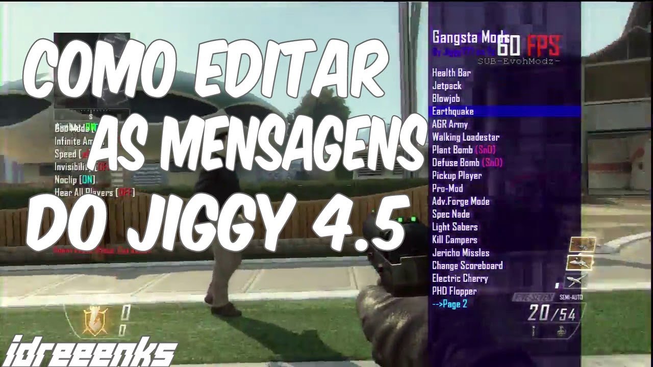 COMO EDITAR AS MENSAGENS DO JIGGY MENU 4.5 (XBOX/PS3) / HOW TO EDIT ...