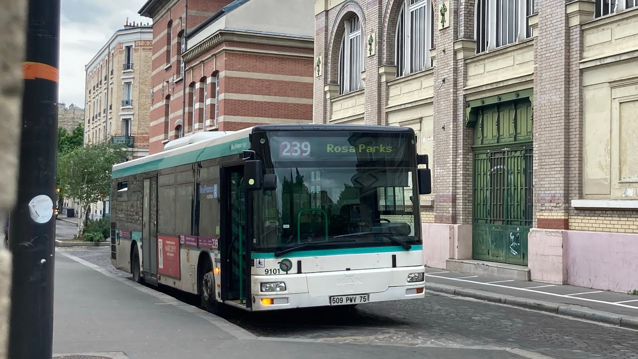 Ligne 239 — MAN NL 223 RATP BUS | 9196 KICKDOWN ! - YouTube