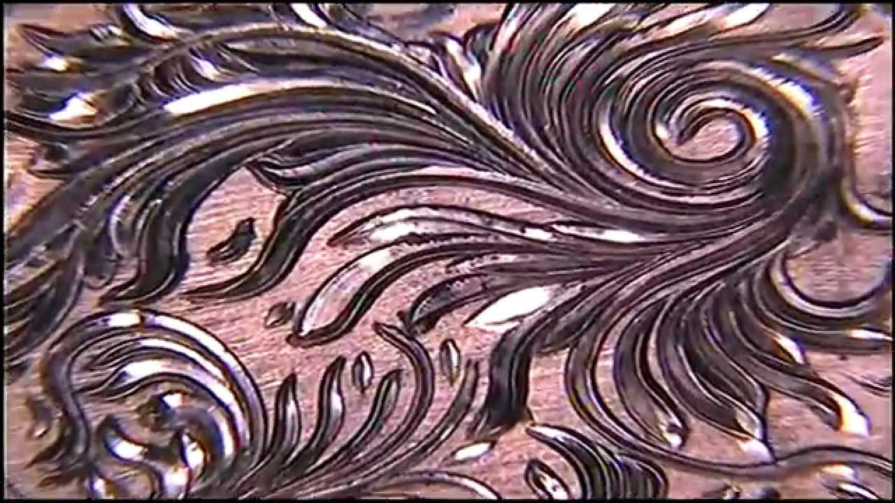 Hand Engraved Bright Cut Scrollwork - YouTube