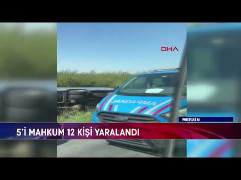 TARSUS’TA CEZAEVİ ARACI KAZA YAPTI