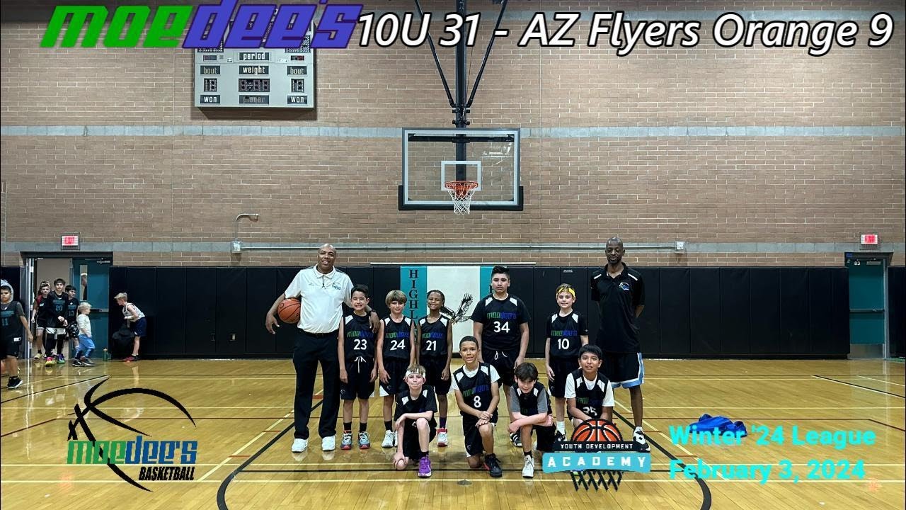 MoeDee's 10U 31 - AZ Flyers Orange 9 HIGHLIGHTS Game 4 YDA Winter '24 ...