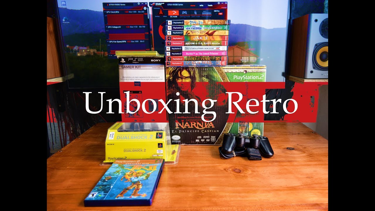 Unboxing Retro (Ps2+gamer kit+lote de juegos) - YouTube