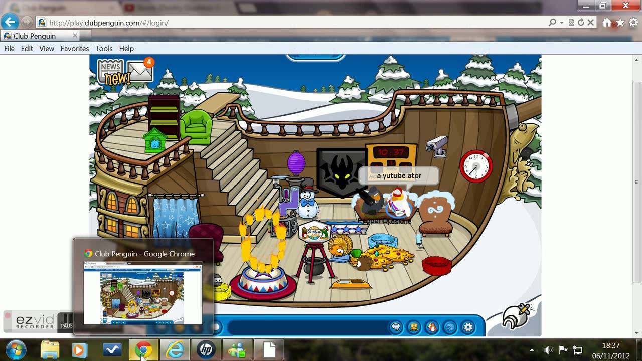 How to make a club penguin interview (no steps just watch) - YouTube