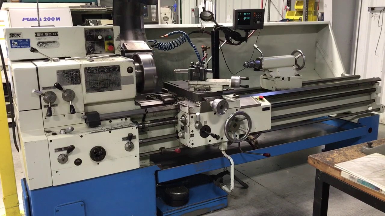 TOS, SN50C, GAP BED ENGINE LATHE - YouTube