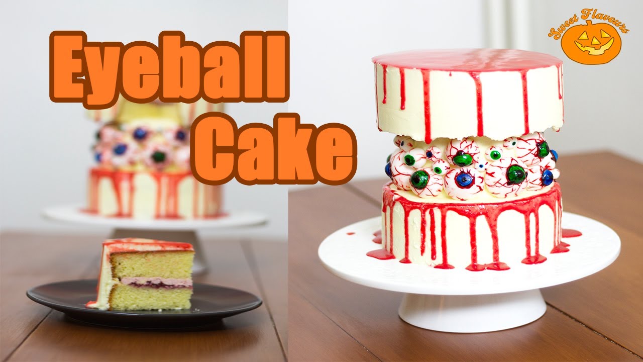 Halloween Fault Line Cake - Eyeball Cake - YouTube