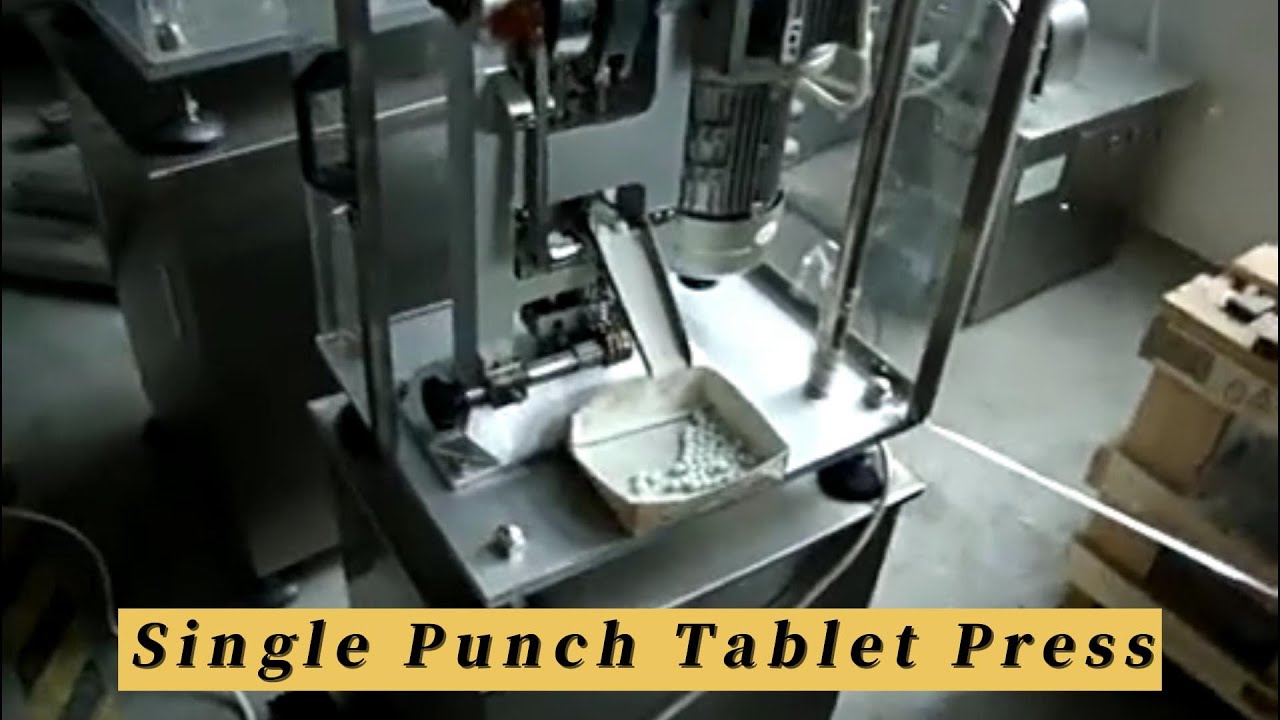 Single Punch Pills Tablet Press Machine Manufacturer - YouTube