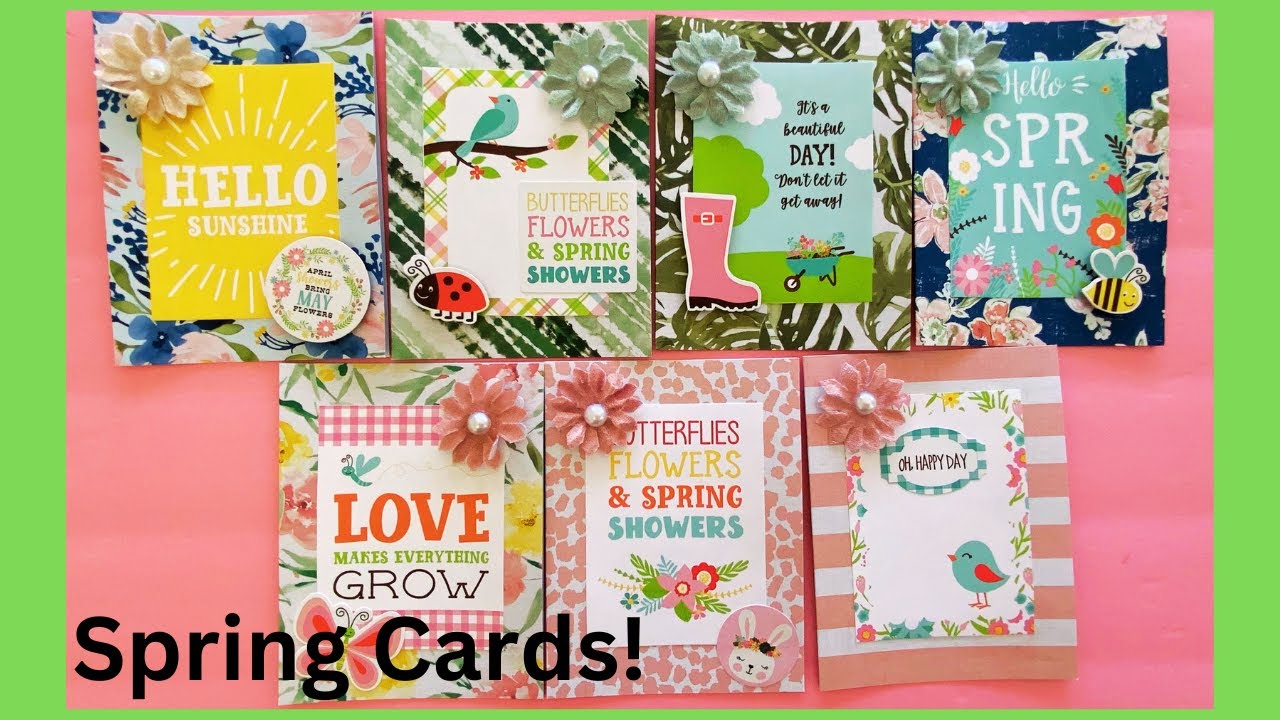 #funcardfriday Spring Cards March 10 2023 - YouTube