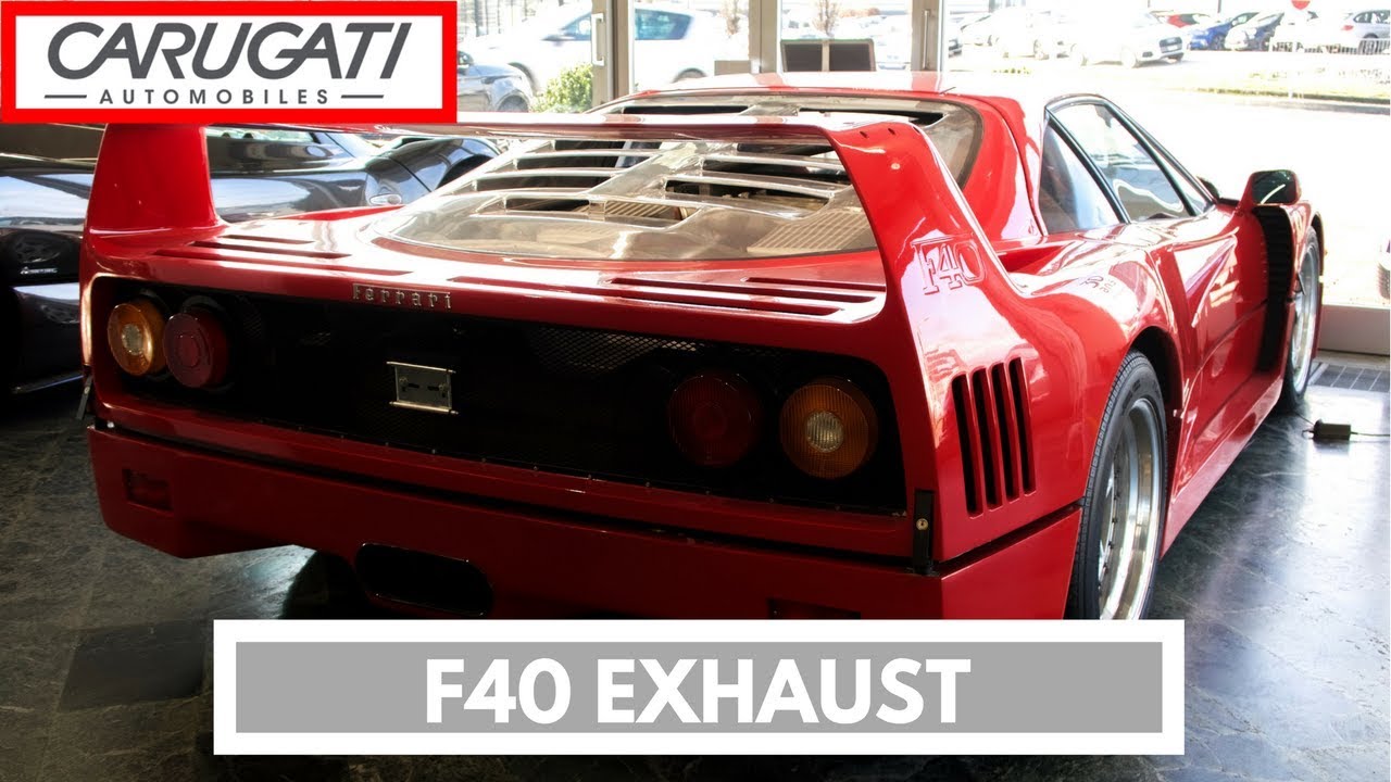FERRARI F40 EXHAUST SOUND | CARUGATI AUTOMOBILES - YouTube