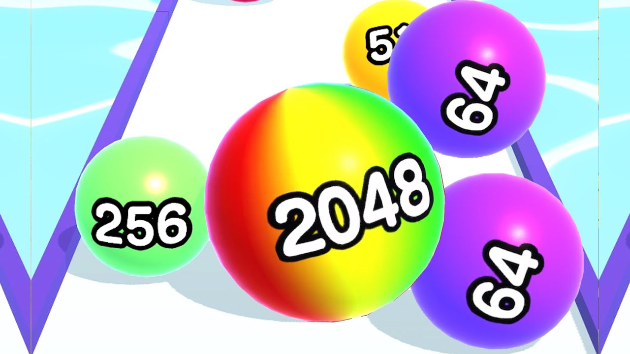 Ball Run 2048 - All Levels Gameplay Android, iOS ( Levels 4585 ) - YouTube