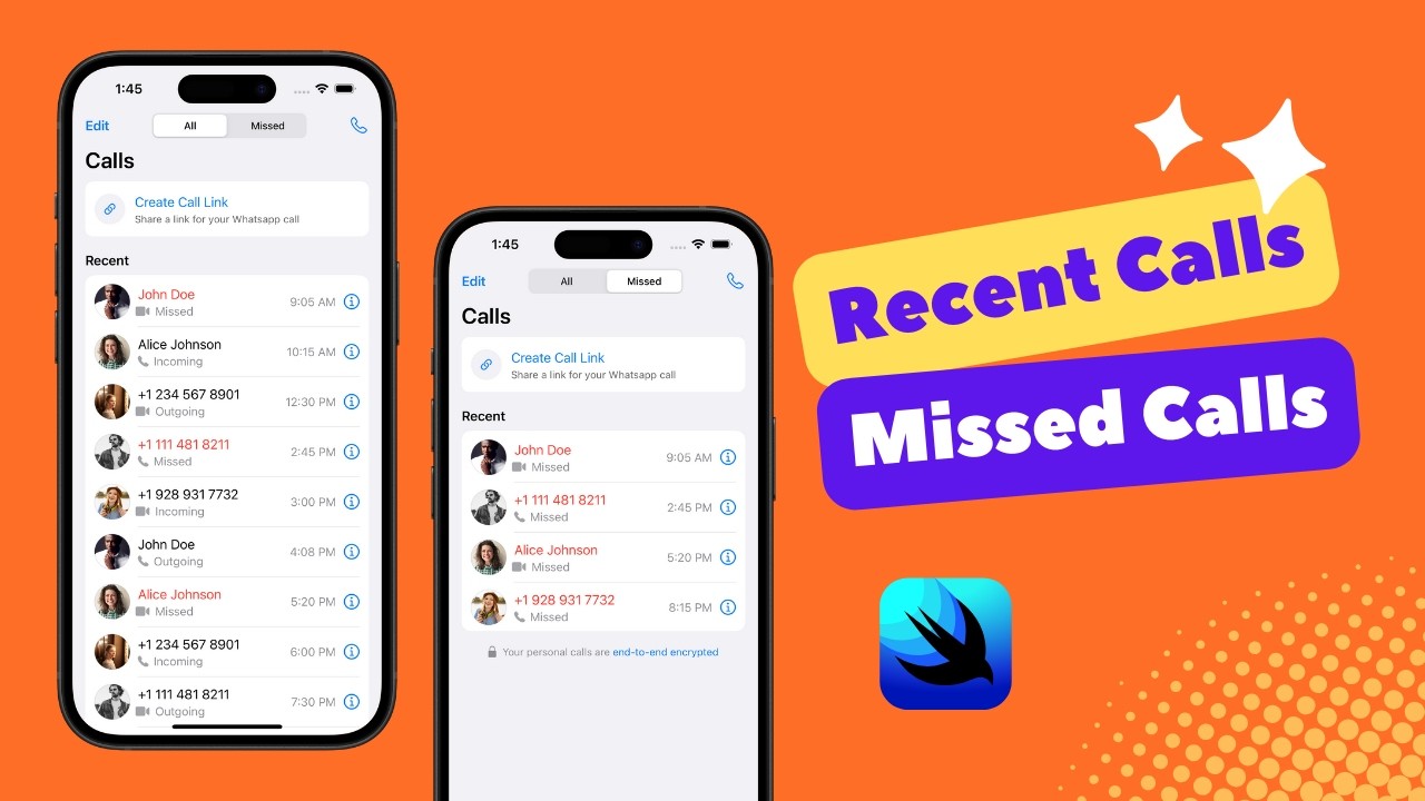 The FASTEST Way to Create a Call and Missed Call View in SwiftUI - YouTube