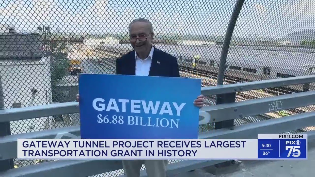 Gateway Tunnel Project receives $6.88 billion in federal funding - YouTube