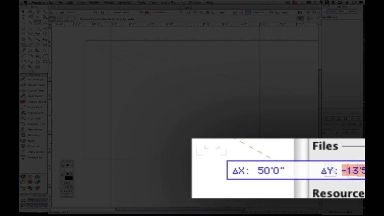 Basic slab for use as a Stage in VectorWorks - YouTube