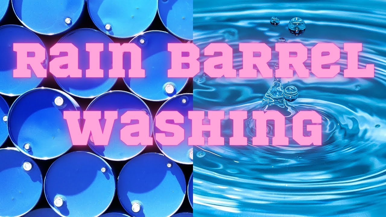 How to clean a 55 Gallon Rain Barrel the easy way - YouTube