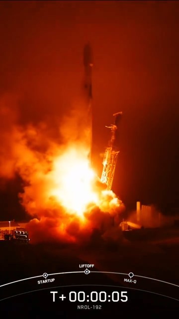 Falcon 9 Launches NROL-192 - YouTube