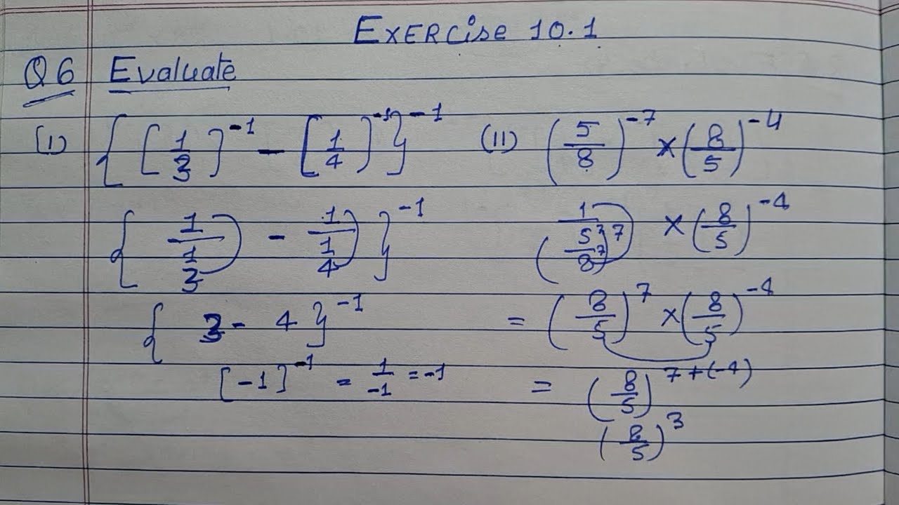 Class 8 - Exercise 10.1 - Q 6 | Evaluate - YouTube