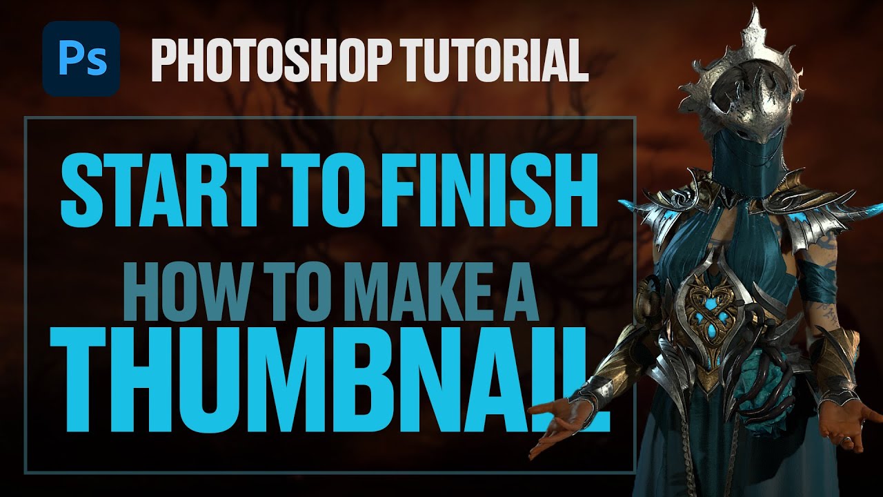 Photoshop Tutorial | How to make a Thumbnail | Start To Finish - YouTube