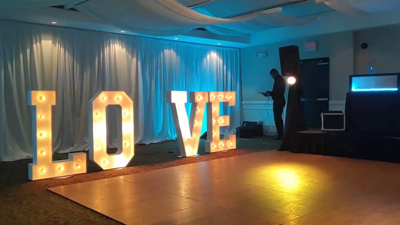 DJ Services + LOVE marquee Sign 2019 - YouTube