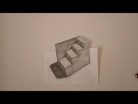 Come realizzare un disegno 3D/ arte tridimensionale/ tutorial - YouTube