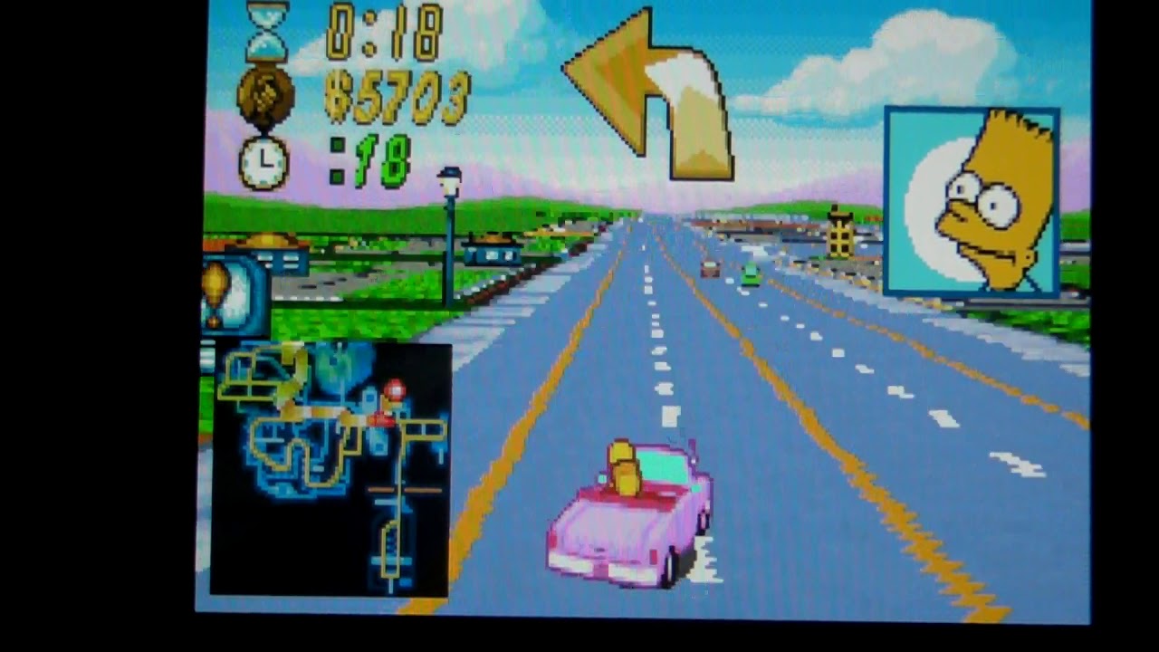 Les Simpson : Road Rage (GBA) : Evergreen Terrace (Homer) - YouTube