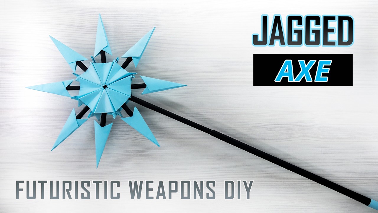 JAGGED AXE from Paper - Craft Your Own Fantasy Weapon - YouTube