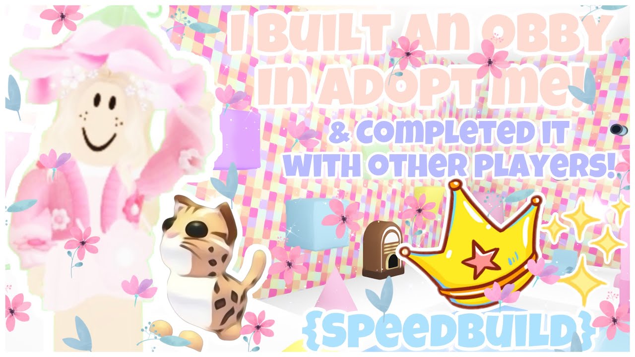 I BUILT AN OBBY IN ADOPT ME!😯 & Let others complete it for a chance to ...