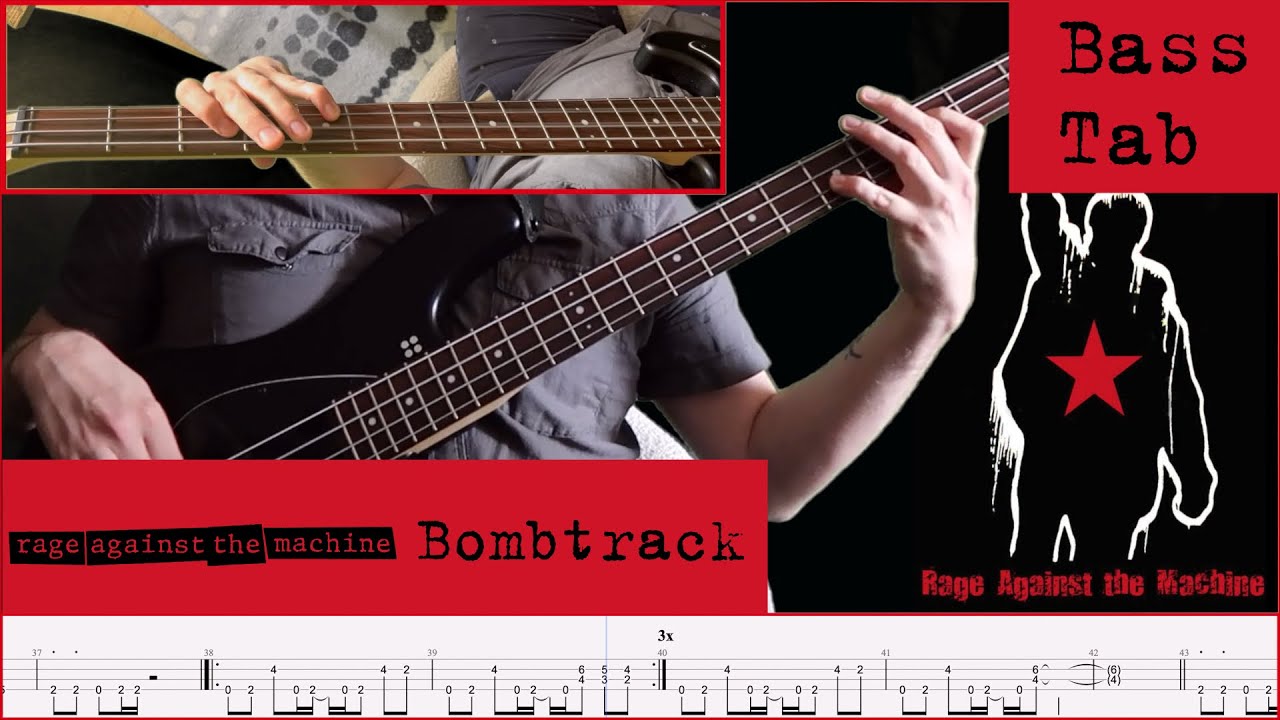 Rage Against The Machine - Bombtrack - Bass Tab | Cover | Lesson ...