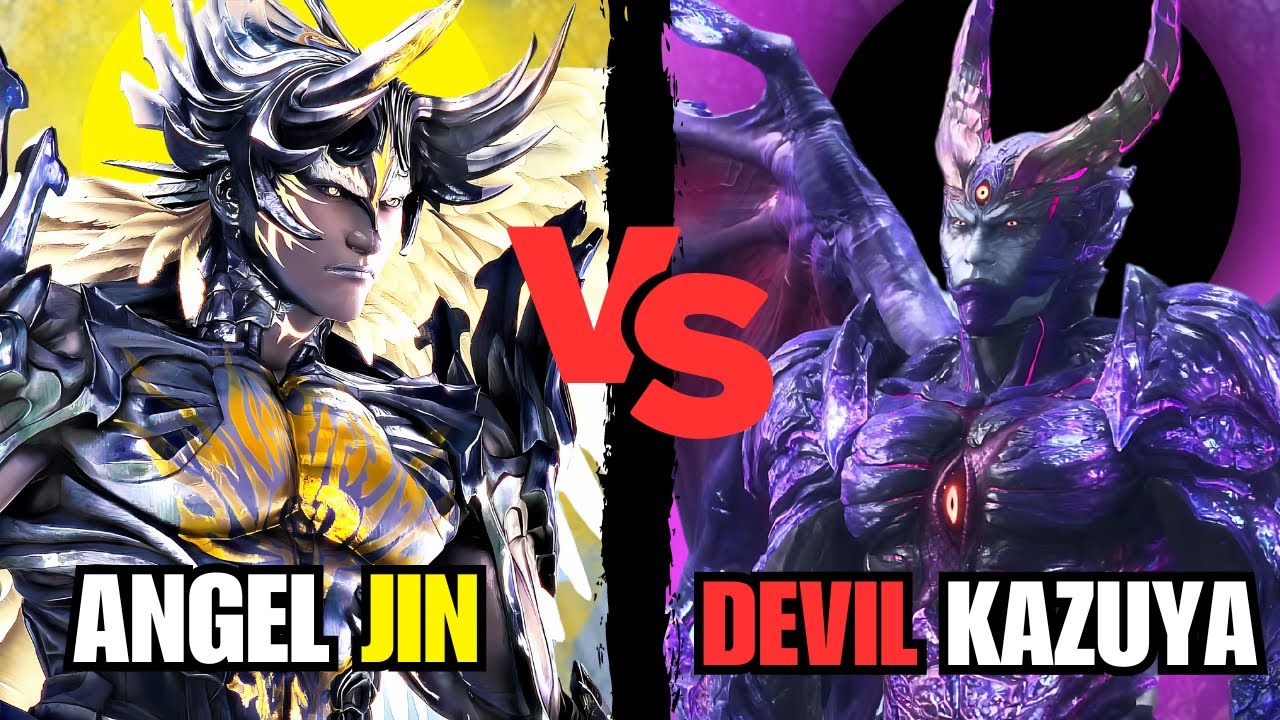 Final Boss Fight Angel Jin vs True Devil kazuya - Tekken 8 [ 철권 8 앵글 l ...