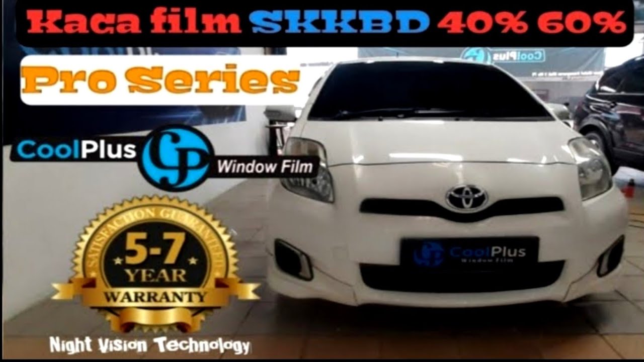 Pasang kaca film CoolPlus Pro Series 40% 60% Night Vision Technology - YouTube
