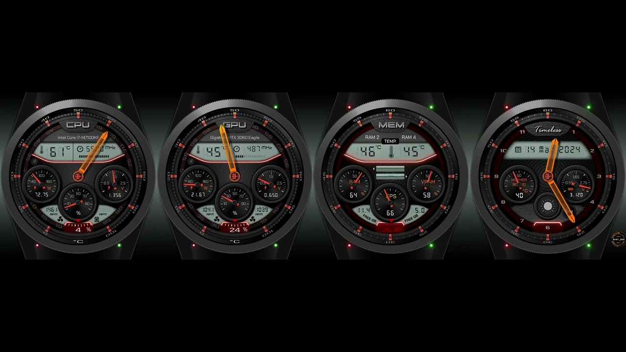 AIDA64 Custom Skin Panel code: 24_1920 x 480 / 24_1920 x 515 / 24_480 x ...